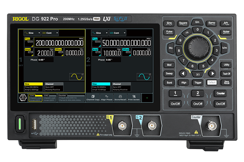 Rigol DG912 Pro - Waveform Generator — Electro-Meters